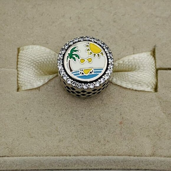Pandora | Jewelry | Pandora Curacao Beach Swimsuit Charm Curacao Travel ...